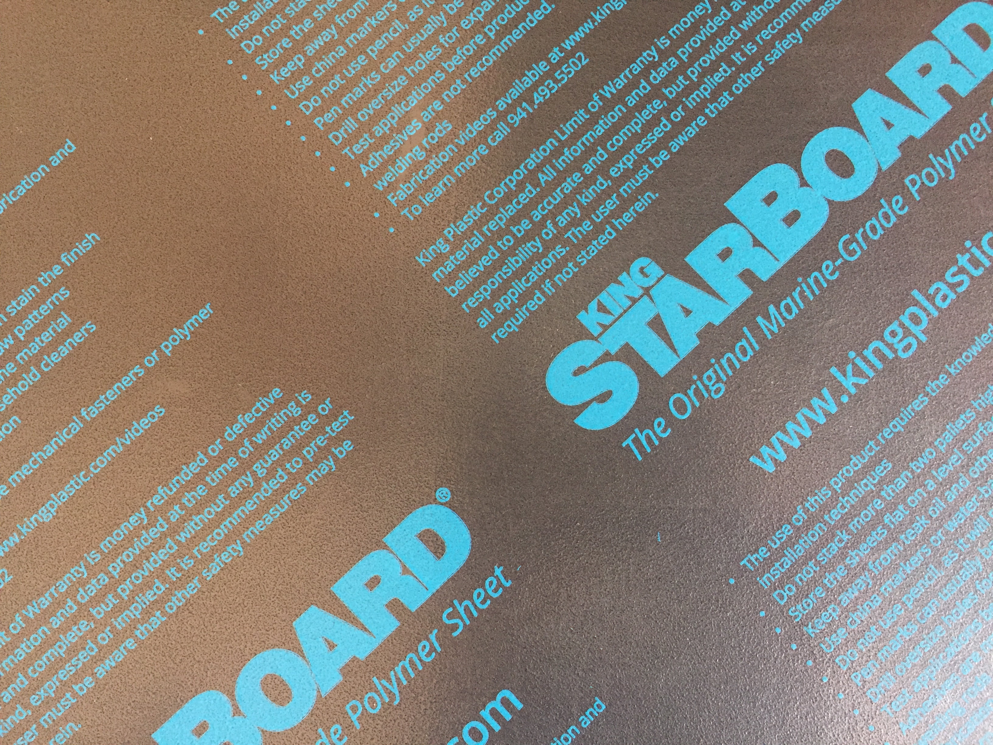 Sibe-R Plastic Supply℠ ONE- BLACK KING STARBOARD 1/4" 24" X 27" ^ - Walmart.com