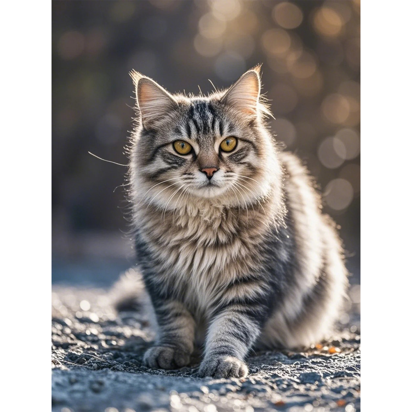Siberian Cat Kitten Diamond Art 5D Diamond Painting DIY Kits Full Round ...
