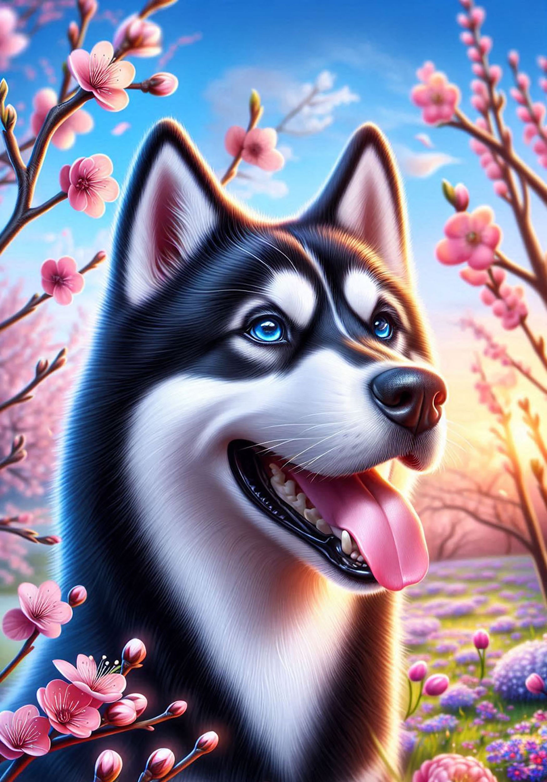 Siberian Husky Black/White Blue/Eyes - Best of Breed DCR Spring II ...