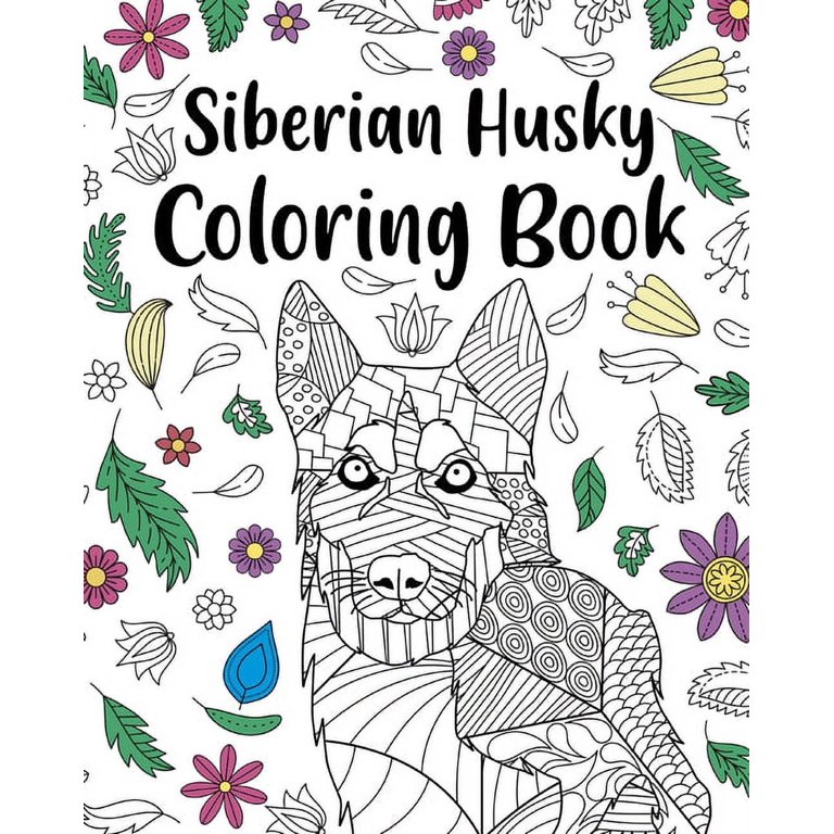 printable siberian husky coloring pages