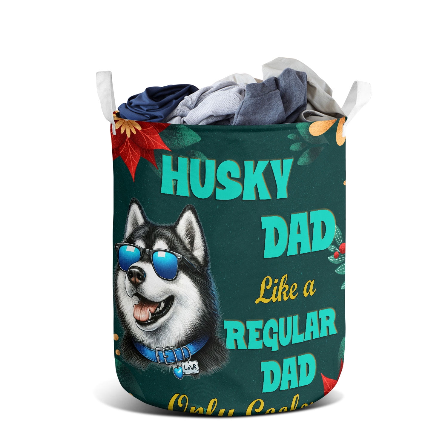 Siberian Husky Dad Like a Regular Dad Only Cooler Happy Father's Day ...