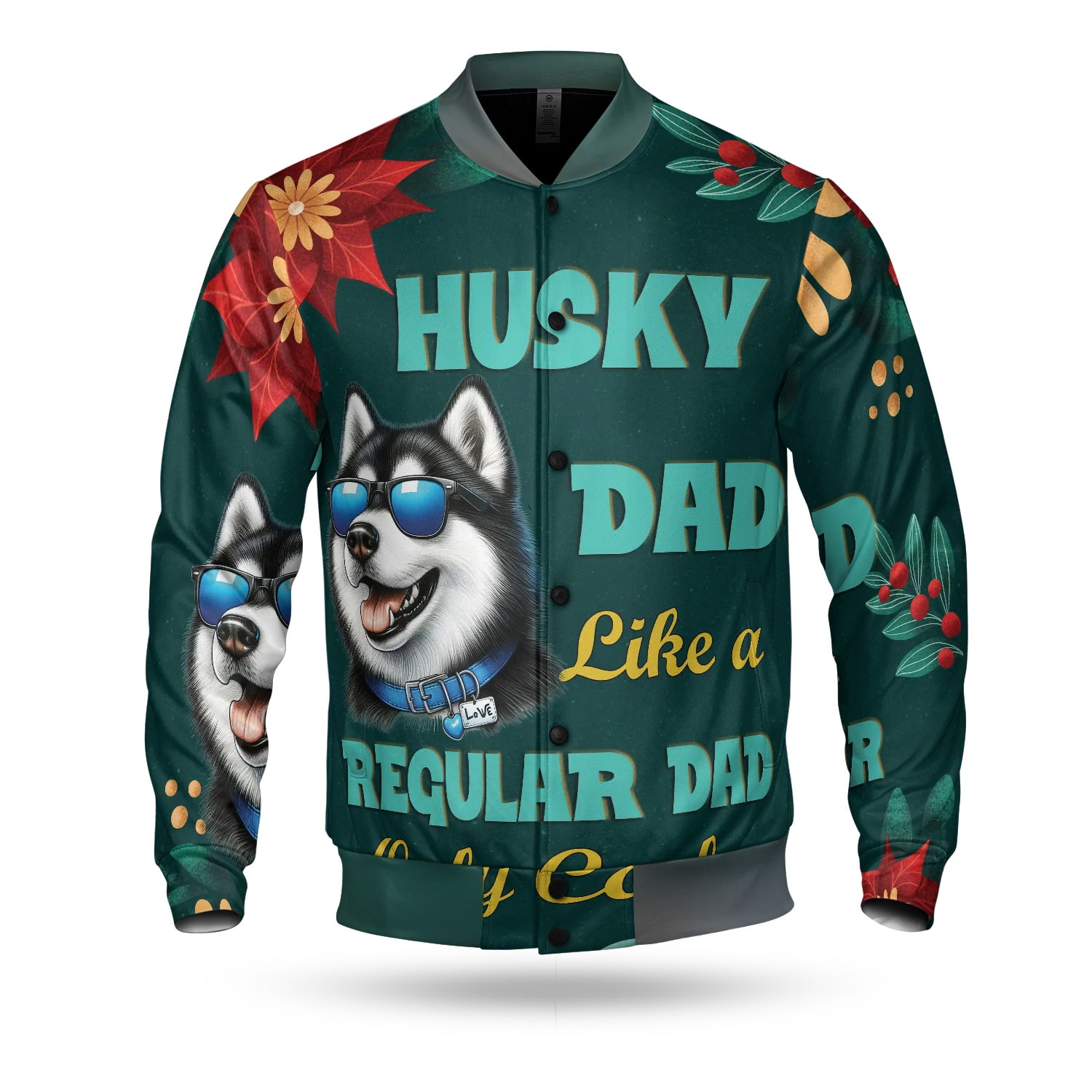 Siberian Husky Dad Like a Regular Dad Only Cooler Happy Father's Day ...