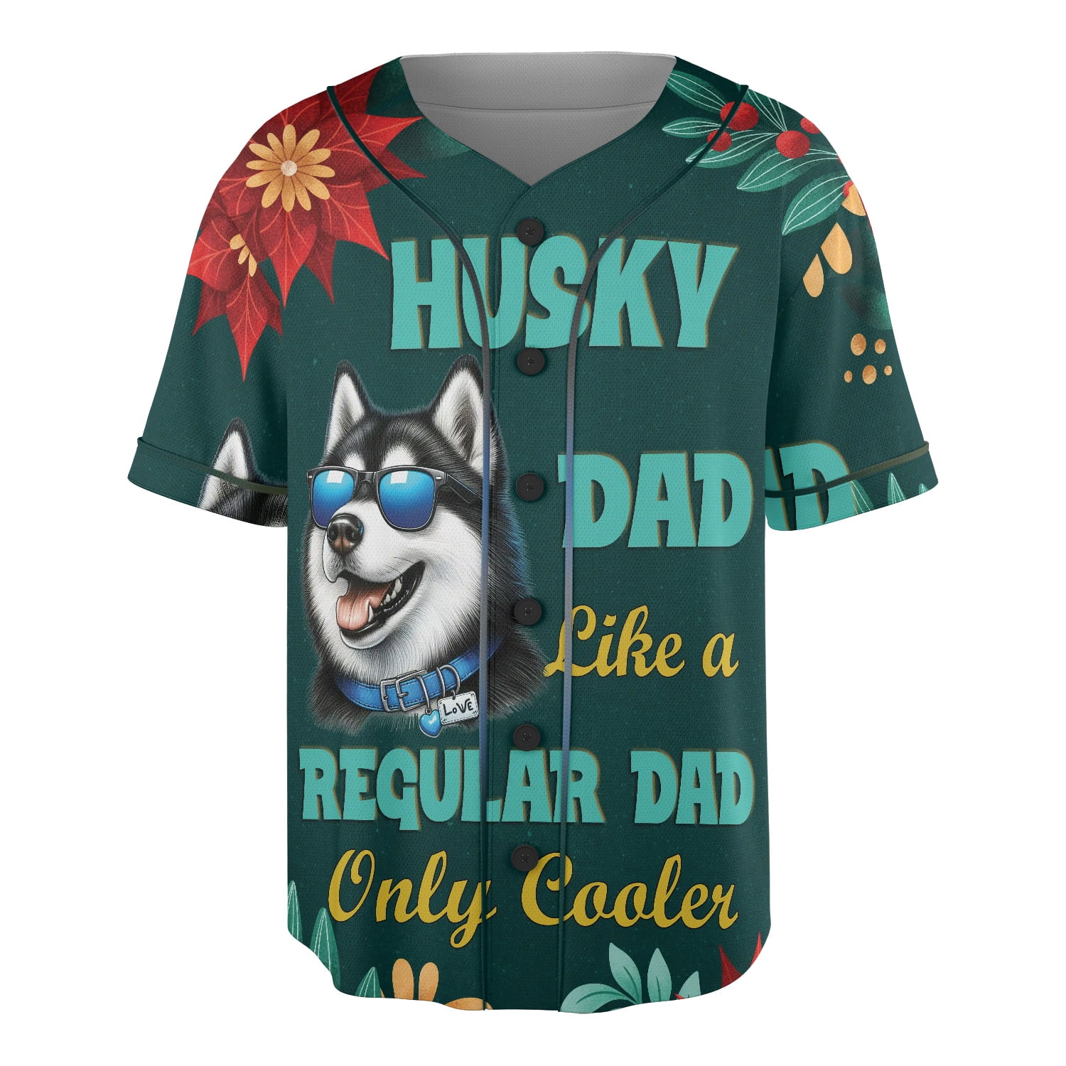 Siberian Husky Dad Like a Regular Dad Only Cooler Happy Father's Day ...