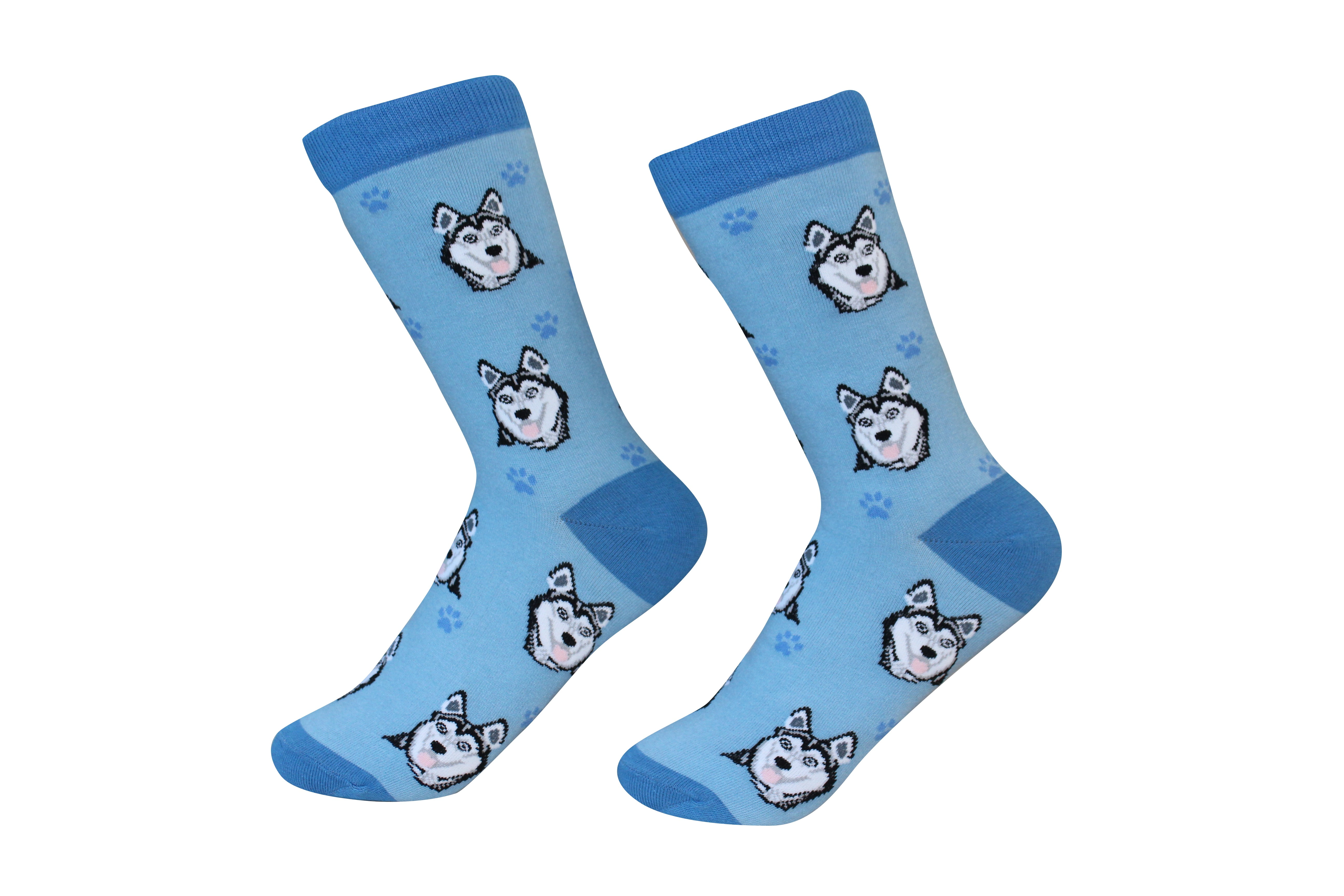 E&S Pets Unisex Siberian Husky Dog Breed Socks, Fits Women's 5-11 & Men ...