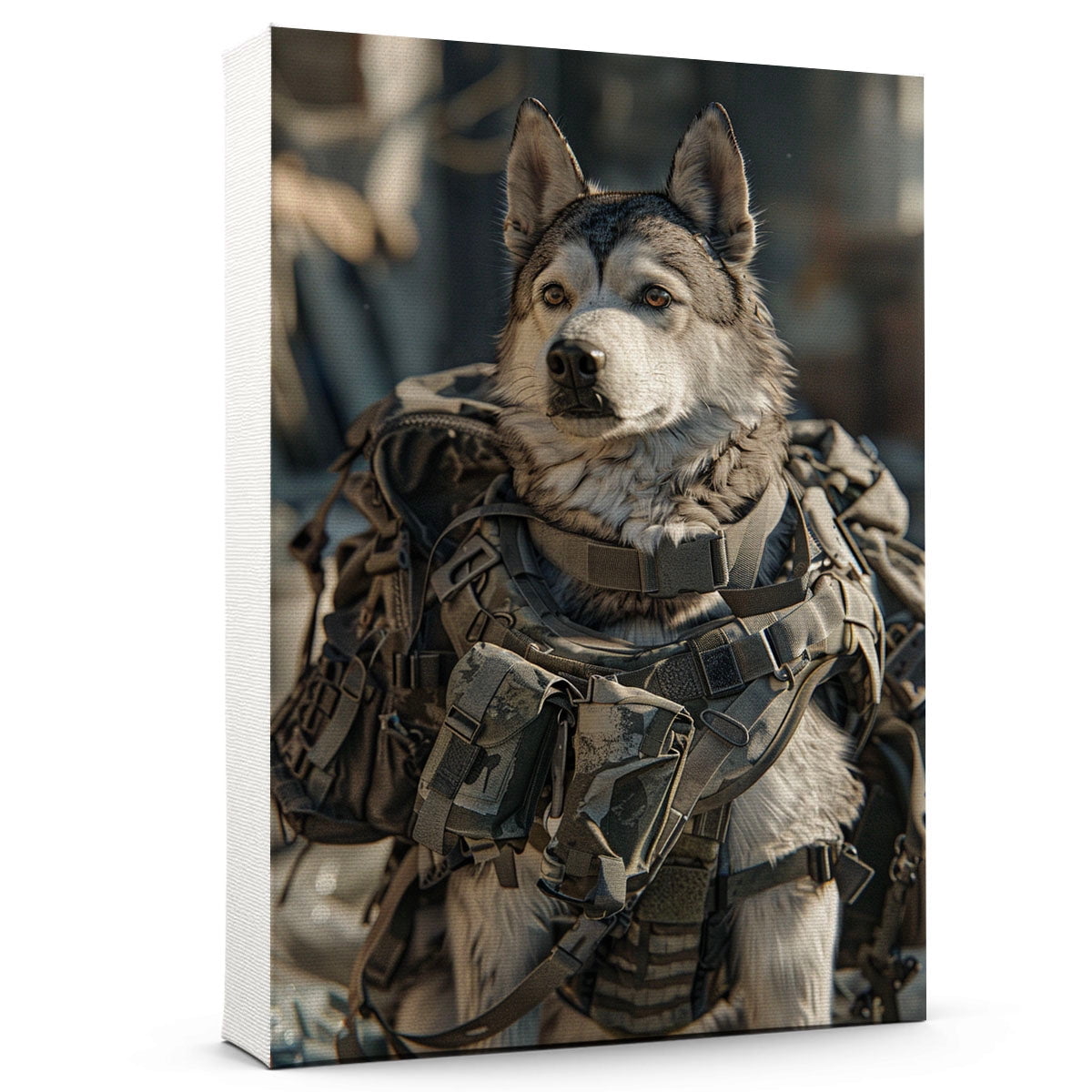 Siberian Husky Dog in a Costume Poster Unframe, Siberian Husky Dog ...