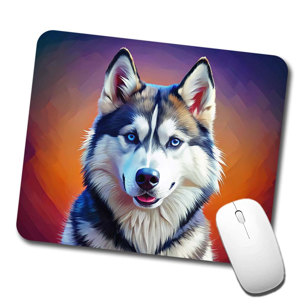 Siberian Husky Dog Pop Art Mouse Pad Low Profile Gaming Mat - Walmart.com