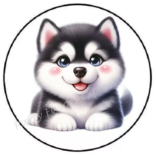 Siberian Husky Dog Sticker Party Favors Sticker Envelope Seals Labels ...