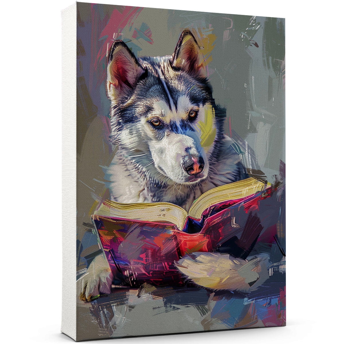 Siberian Husky Dog Wall Decor - Canvas Wall Art - Dog Lover Gifts ...