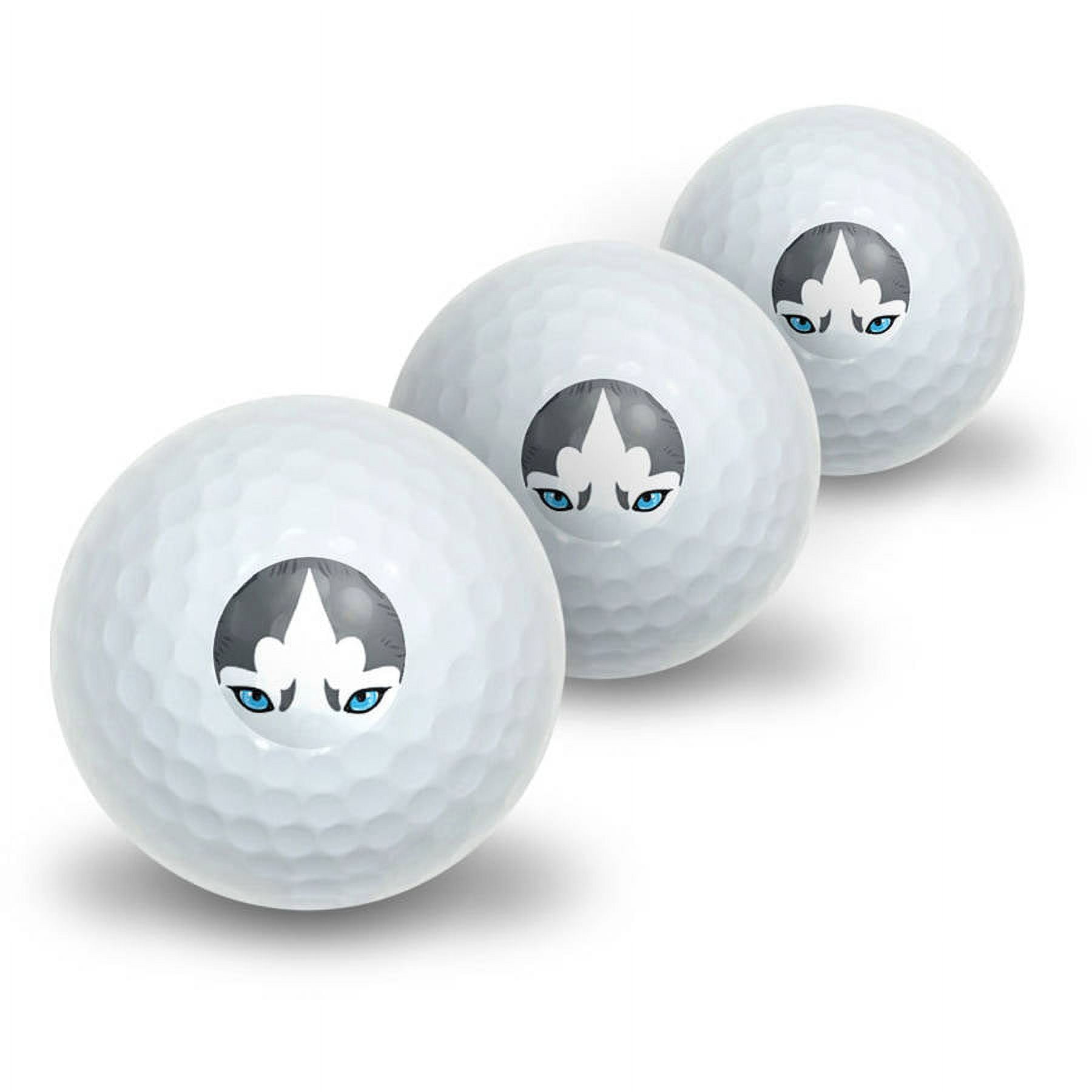Siberian Husky Face Dog Pet Novelty Golf Balls, 3pk - Walmart.com