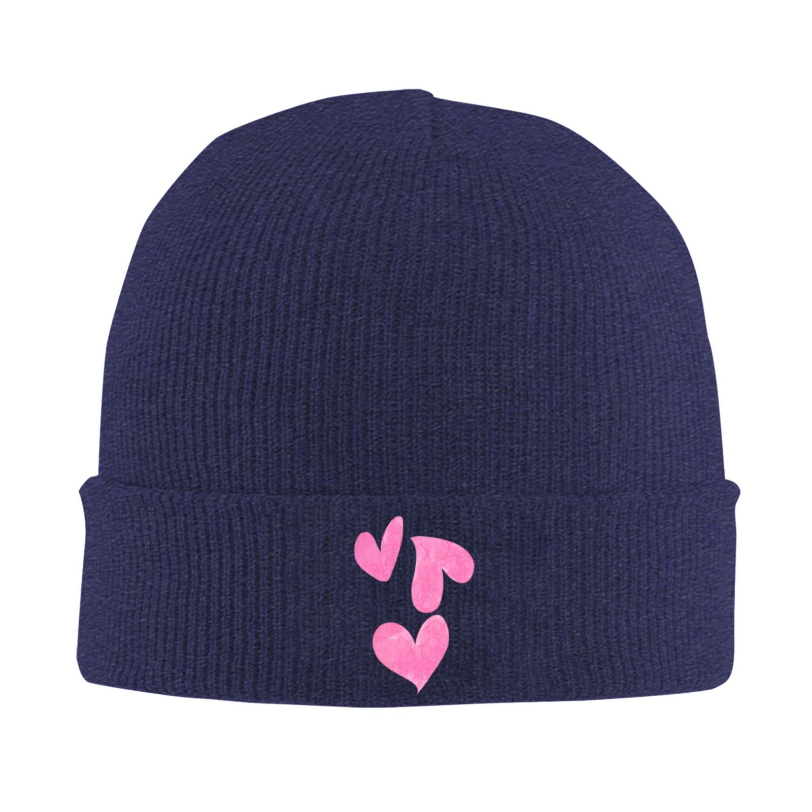 Watercolor Love Knitted Woolen Hat - Heat Painting Autumn And Winter ...