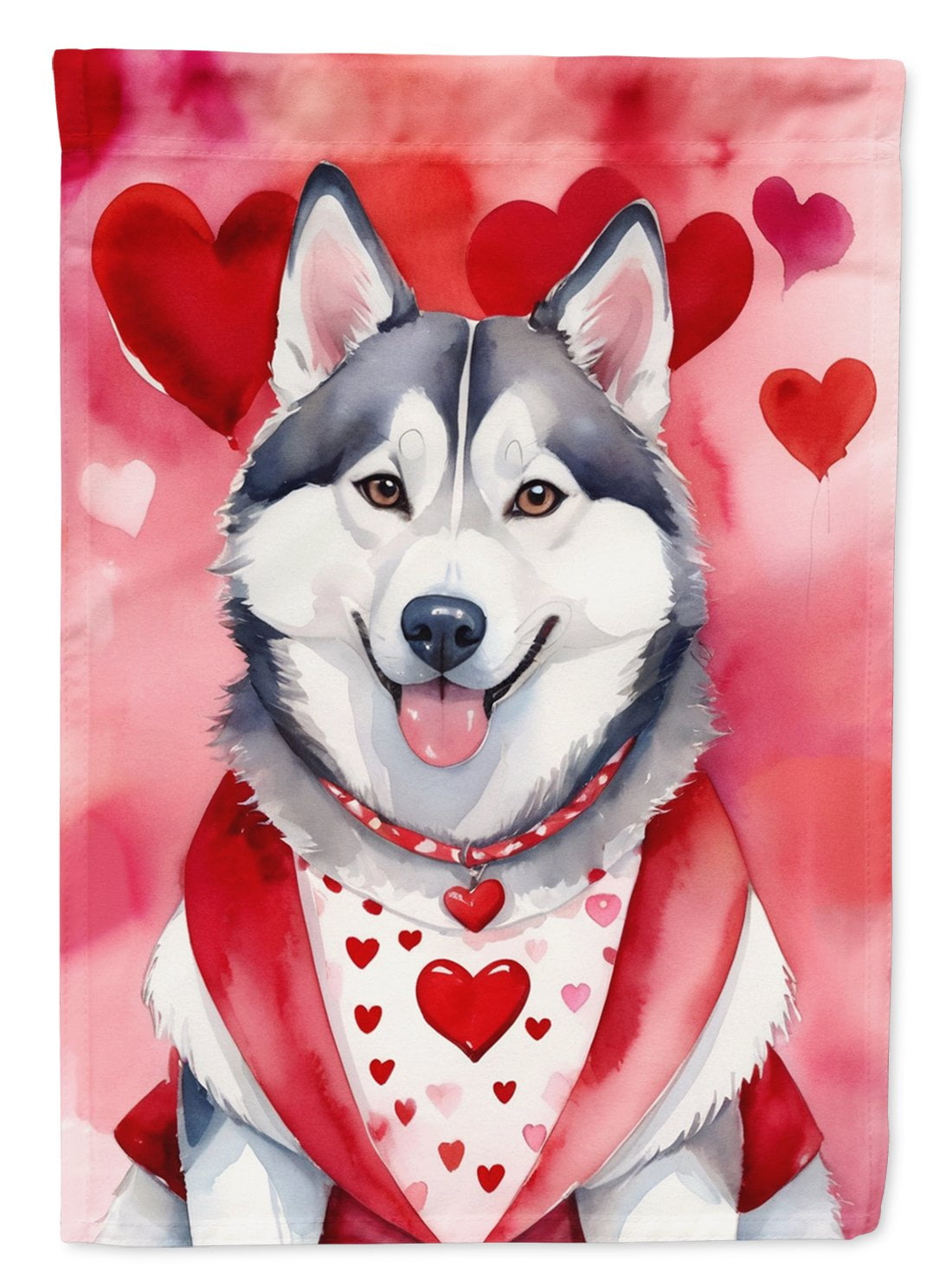 Siberian Husky My Valentine House Flag - Walmart.com