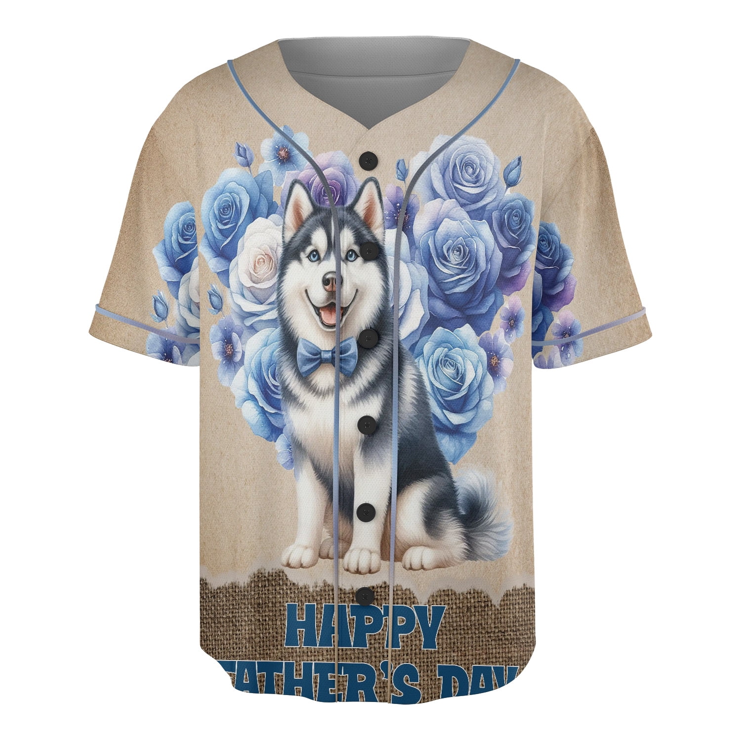 Siberian Husky Proud Dad Happy Father's Day All Over Print 3D Baseball ...