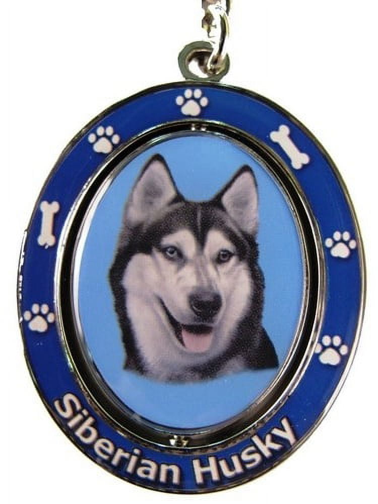 Siberian Husky Spinning Keychain - Walmart.com