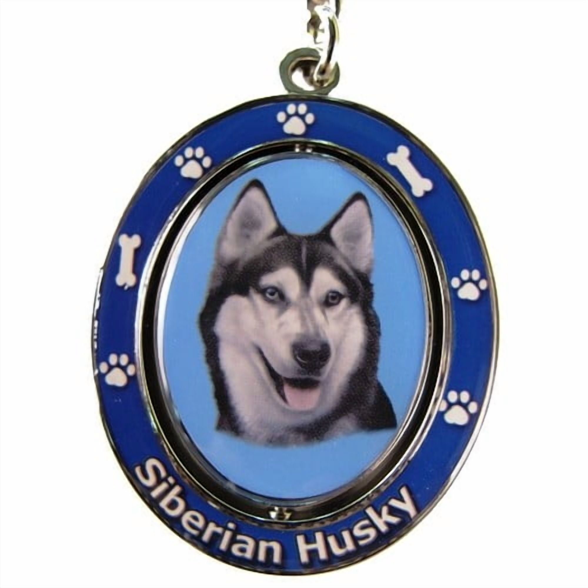 Siberian Husky Spinning Keychain - Walmart.com