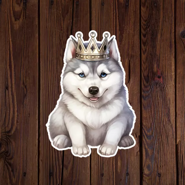 Siberian Husky Sticker Dog Laptop Scrapbook Kawaii King Chunky Puppy ...