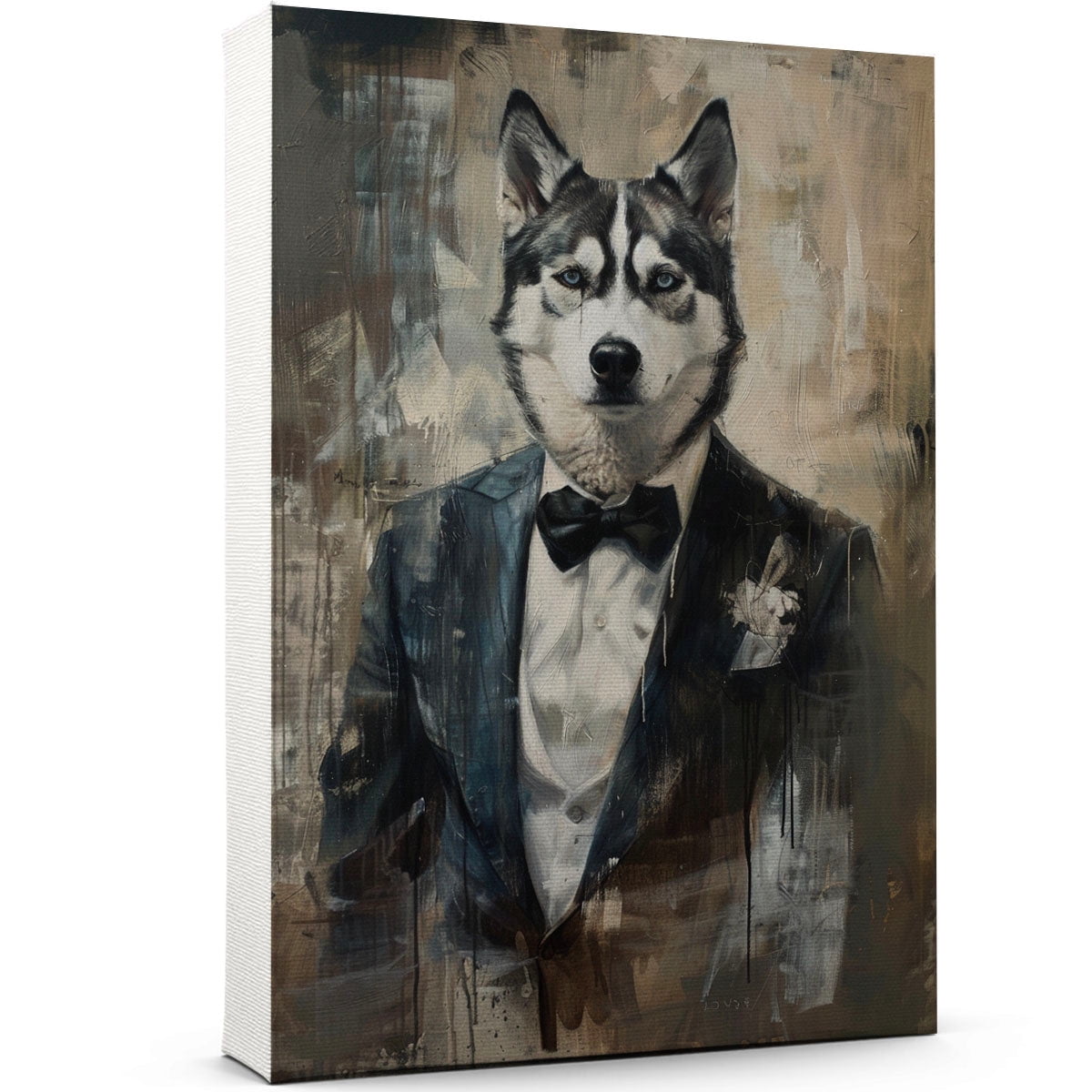 Siberian Husky Wall Art Abstract Dog Posters - Siberian Husky Dog ...