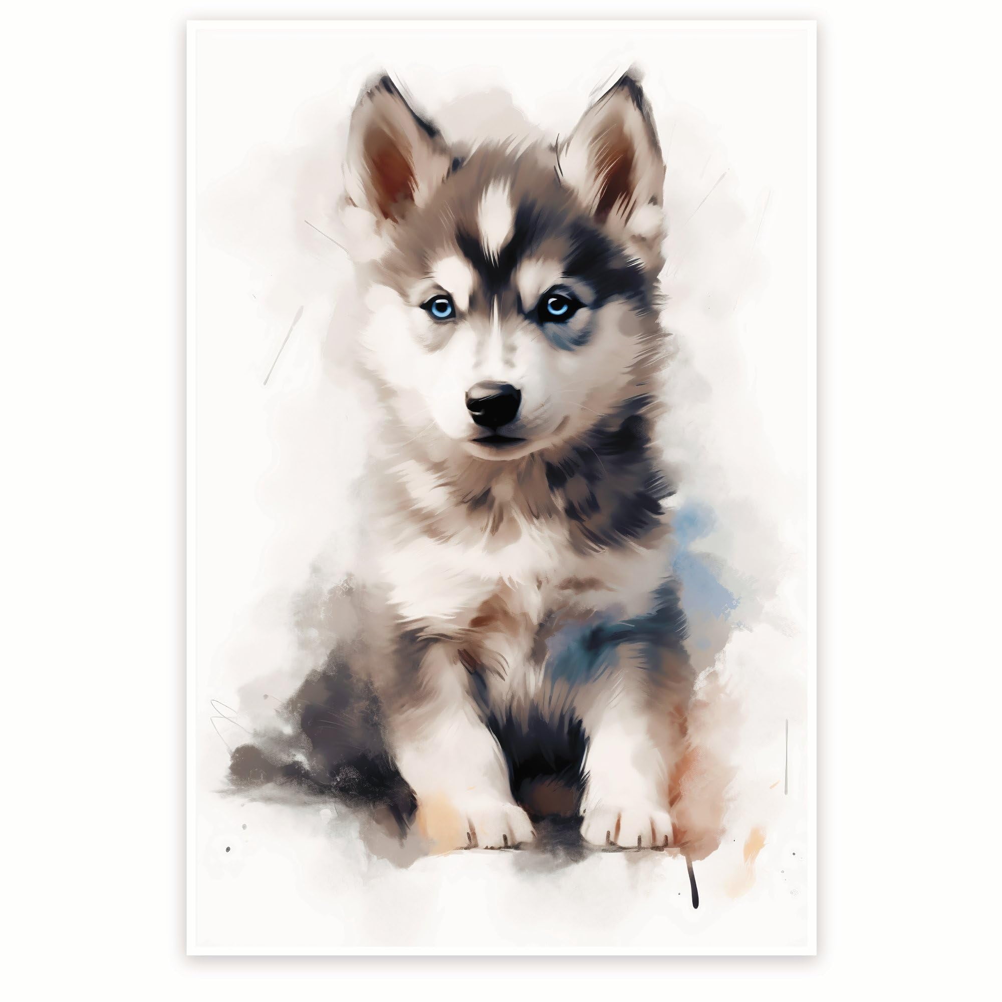 Siberian Husky Watercolor Poster - Siberian Husky Pet Parent - Gift For ...