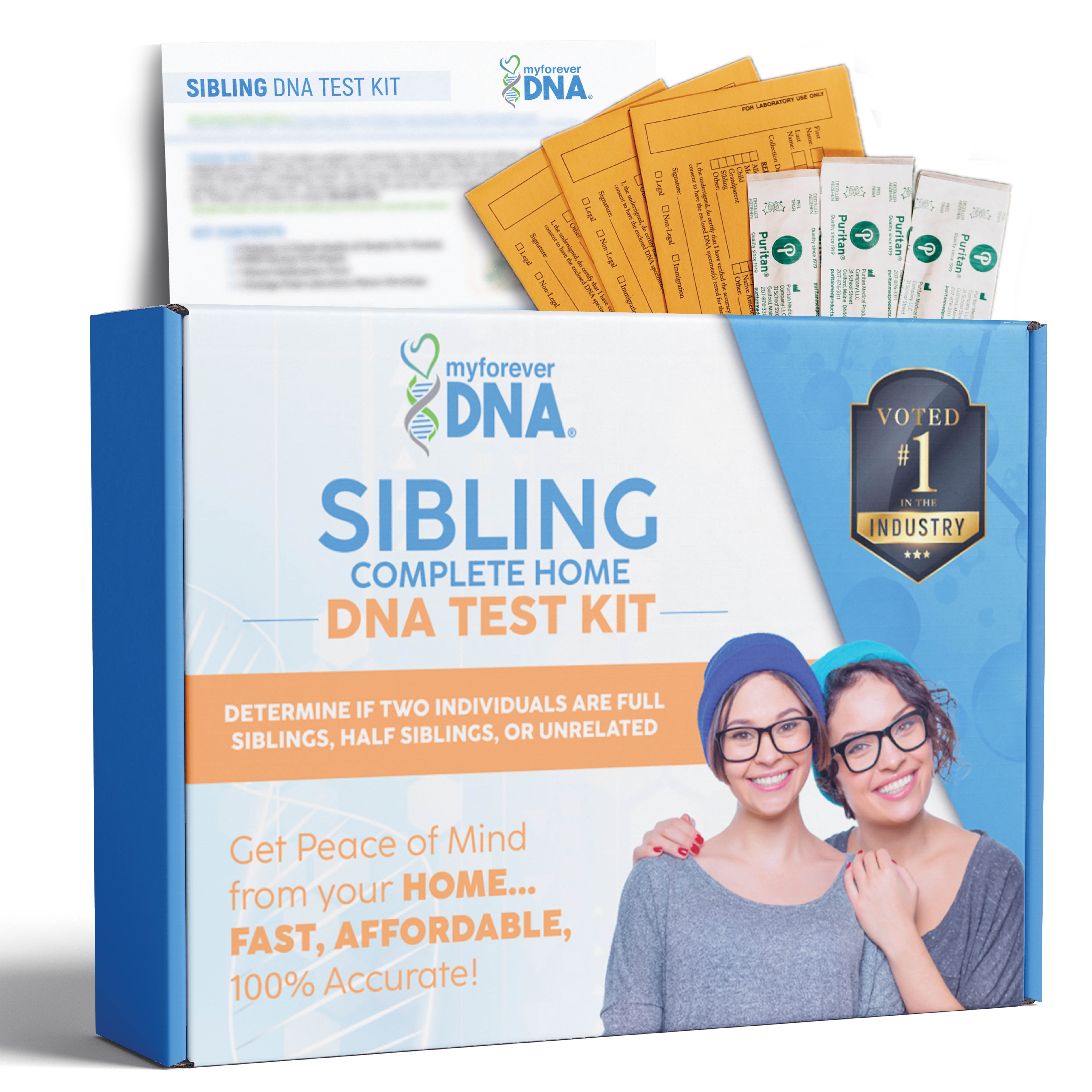 My Forever DNA - Family Sibling Home DNA Test Kit Rapid, Accurate ...