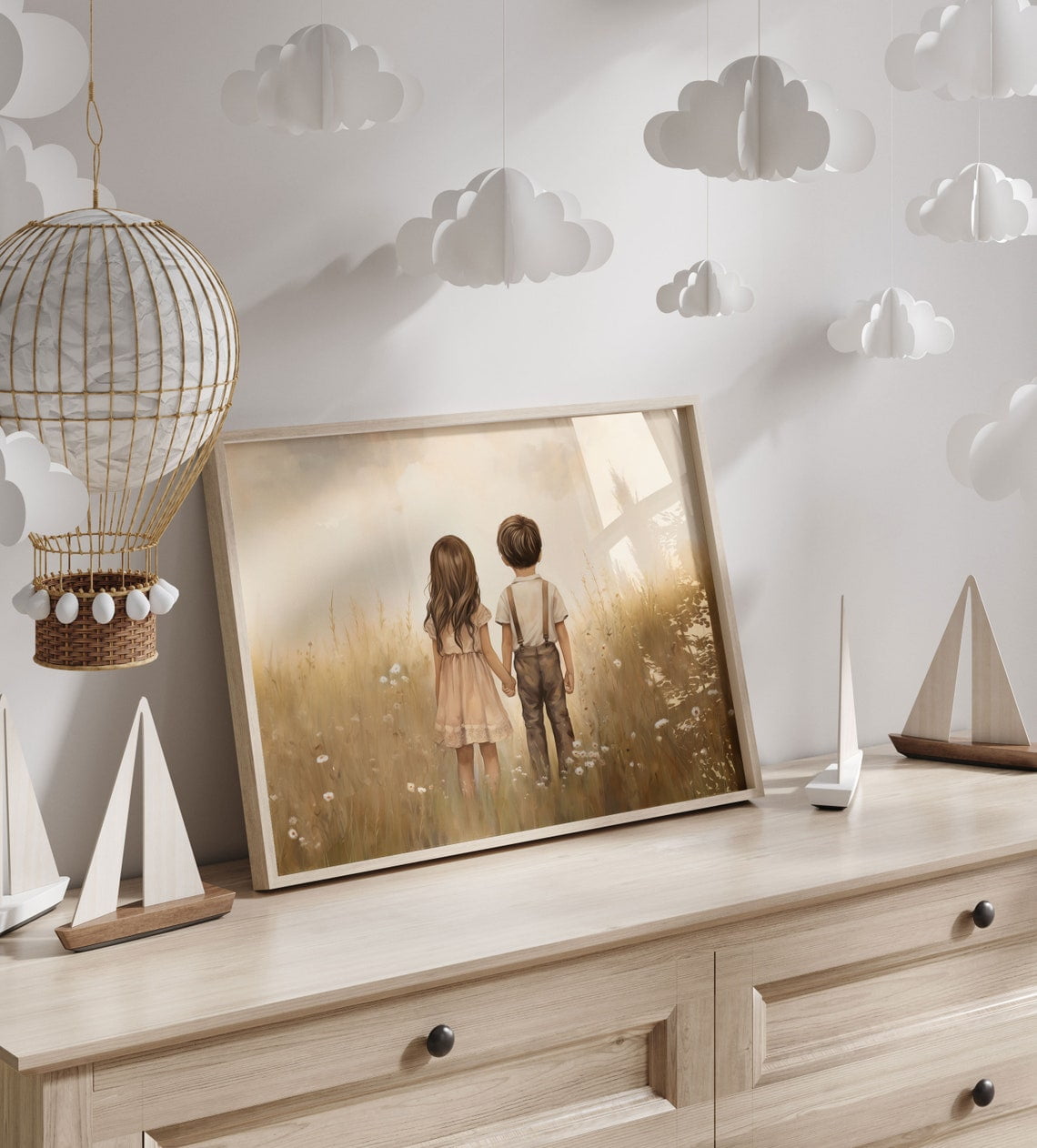 Sibling Print, Brother And Sister Wall Art, Shared Bedroom Decor ...