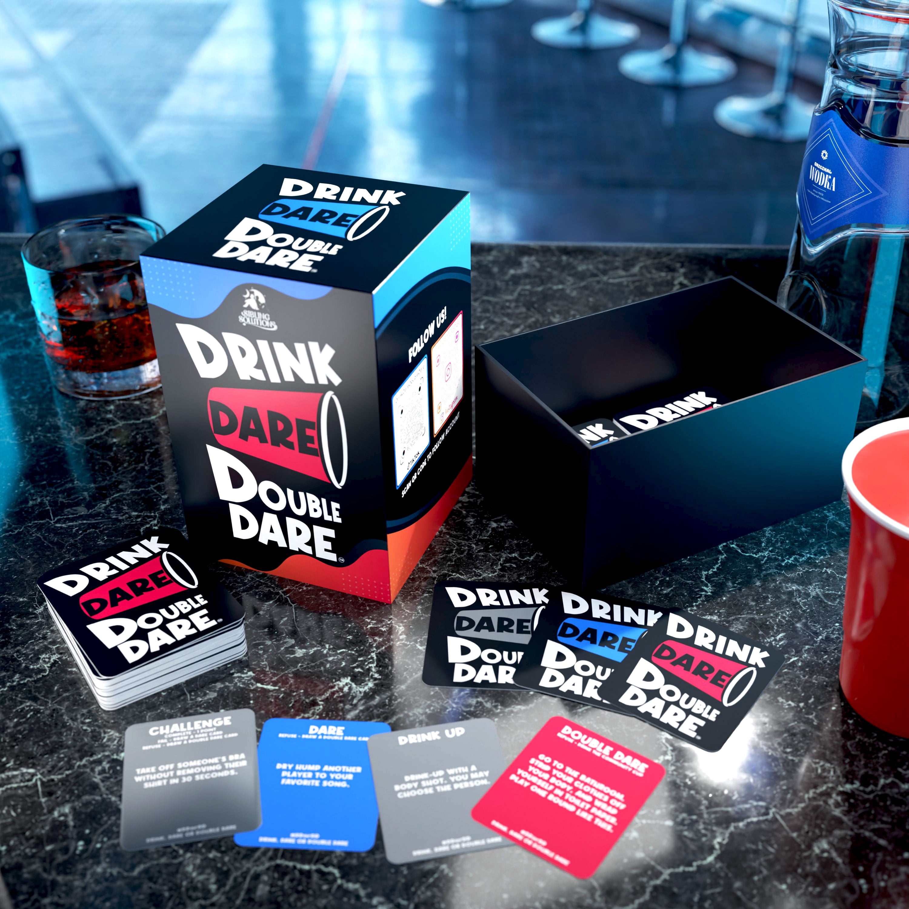 Sibling Solutions Drink, Dare, Double Dare - The Ultimate Adult Party Game for Hilarious Antics ...