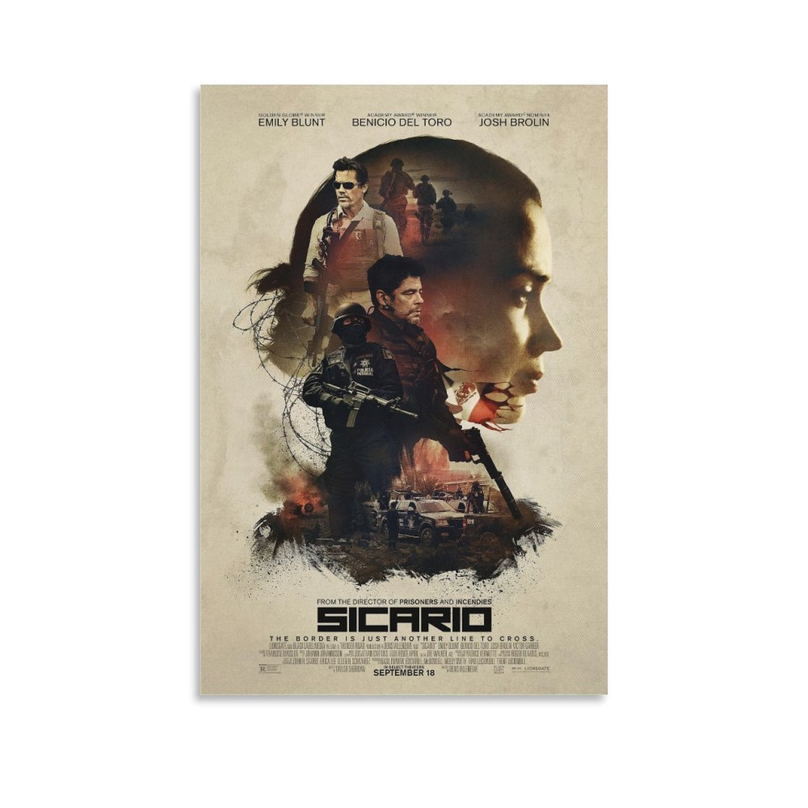 Sicario Classic Movie Poster Painting On Canvas Wall Art Poster Scroll ...