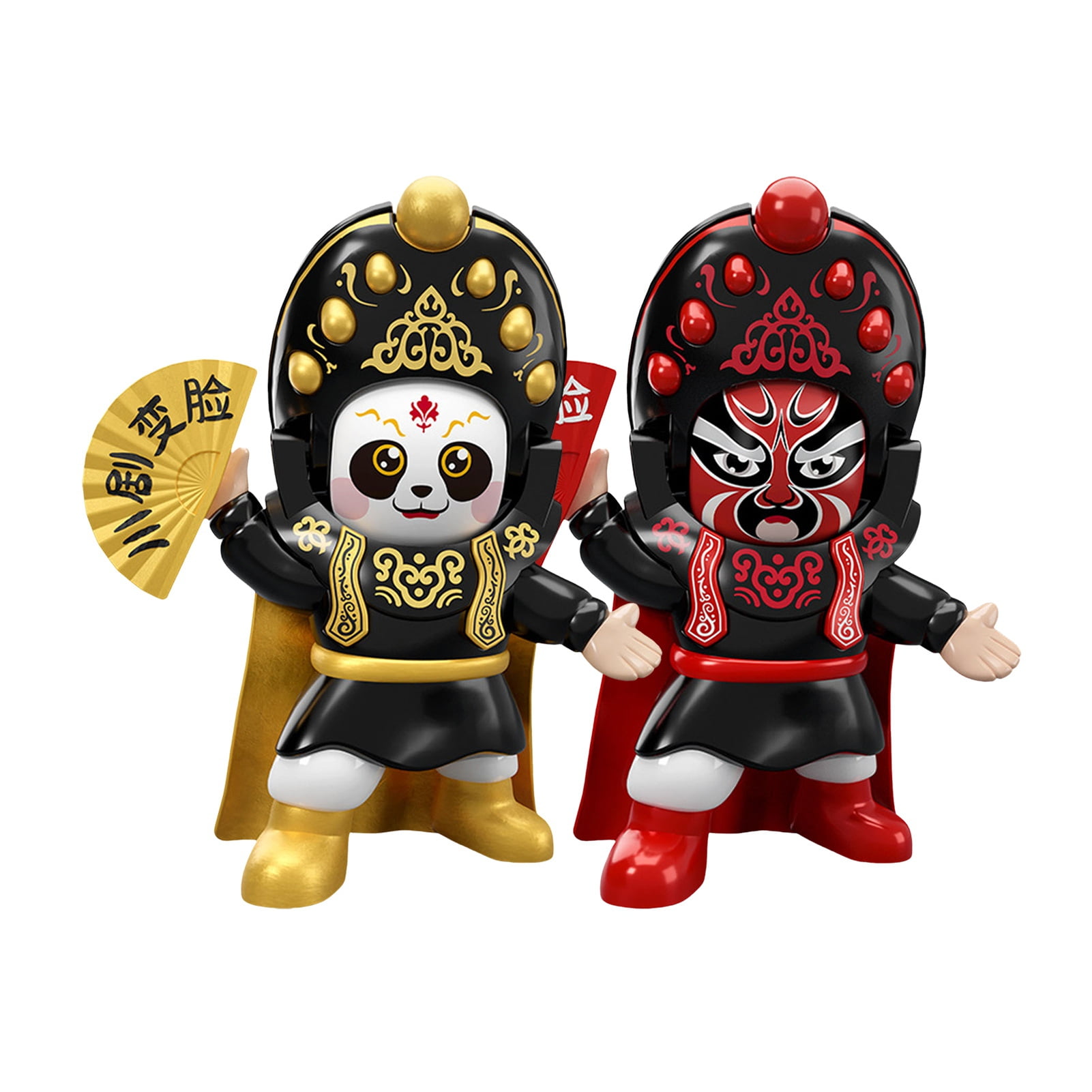 Sichuan Opera Face Changing Doll - 2Pcs Peking Opera Figurine with 4 ...