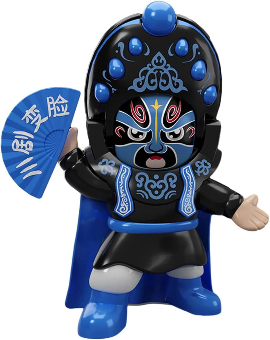 Sichuan Opera Face Changing Doll with Movable Hat, 5 Facial Makeups ...