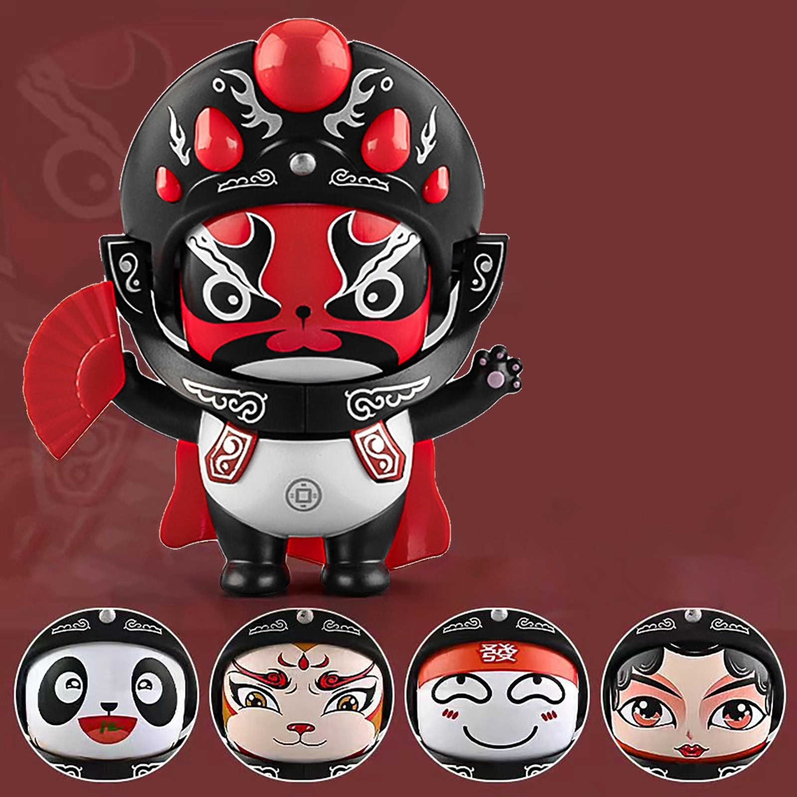 Sichuan Opera Face-Changing Doll Toy for Kids, Interactive Cultural Art ...