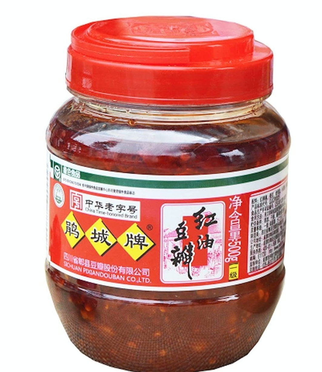 Sichuan Pixian Boad Bean Paste with Red Chili Oil 17.6 Oz (500 g ...