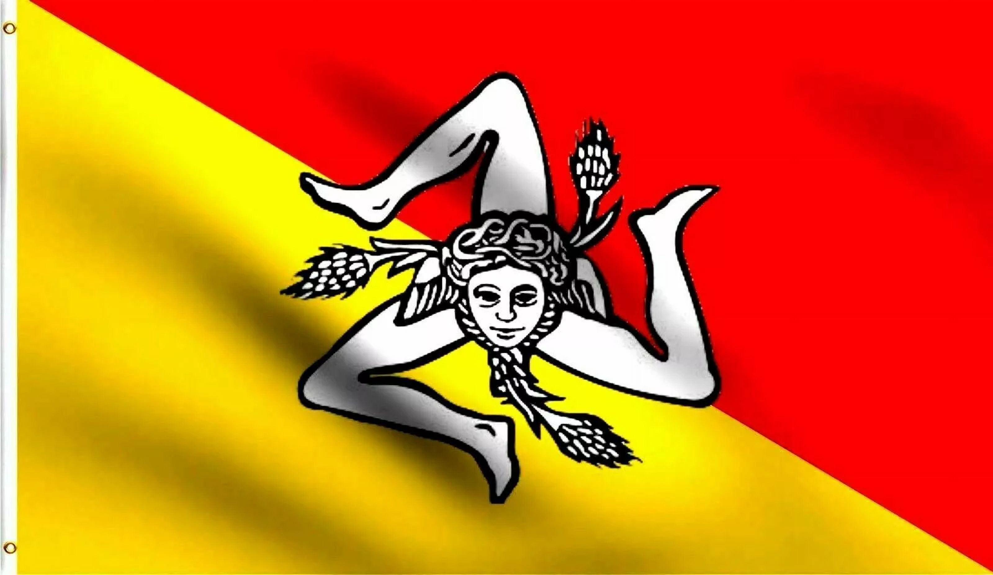 Sicilian Flag 3x5 ft Italian Sicily Italy Bannera da Sicilia Bandiera ...