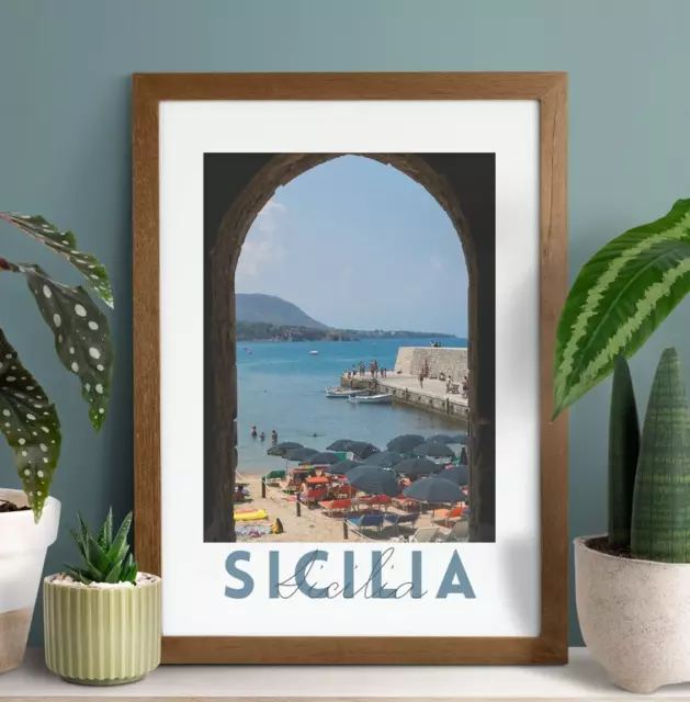 Sicily Posters 2 , Printable Wall Art, Sicily Poster, Italy NO FRAMED ...