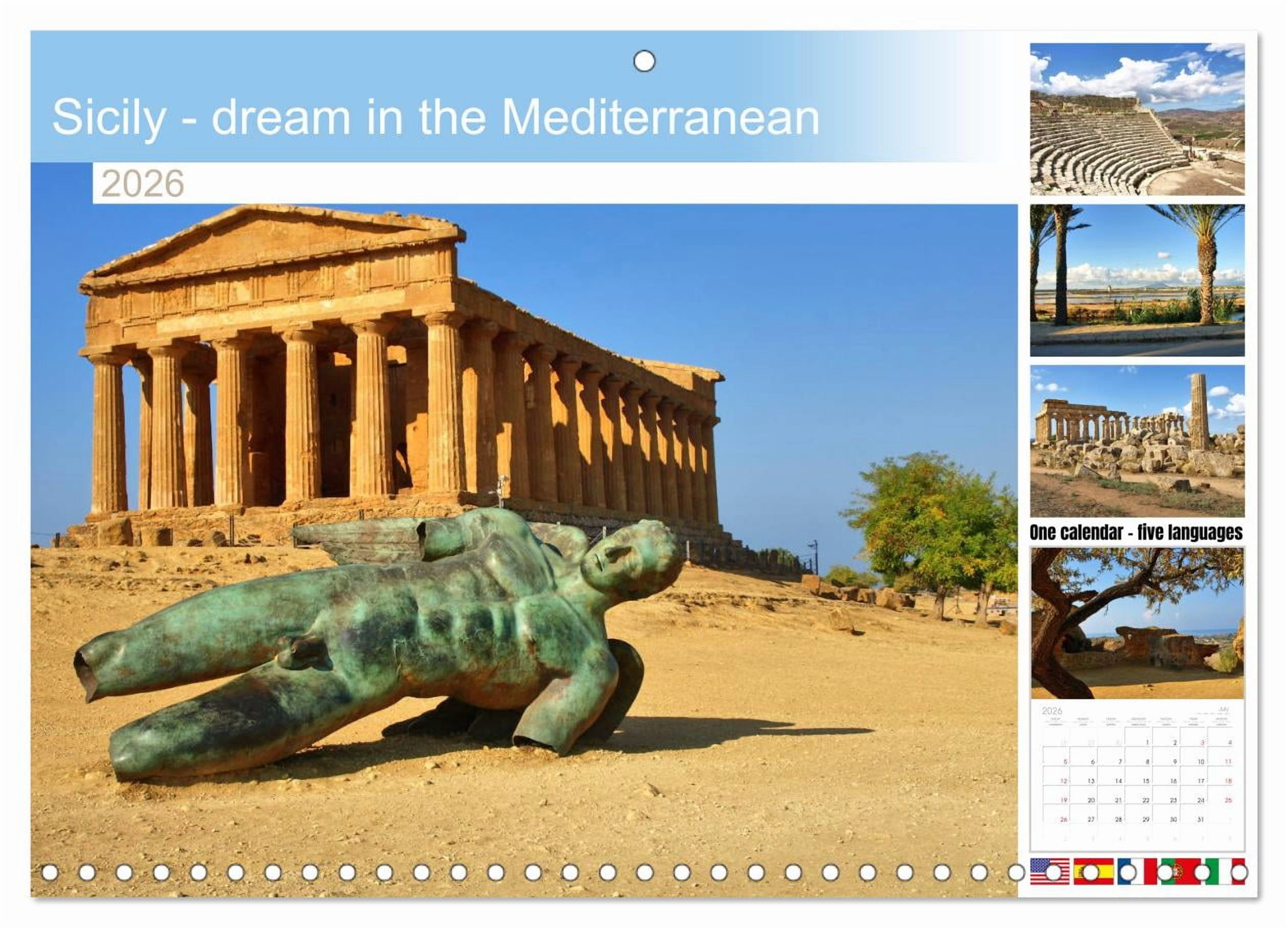 Sicily - dream in the Mediterranean (Monthly Wall Calendar 2026 11.7 x ...