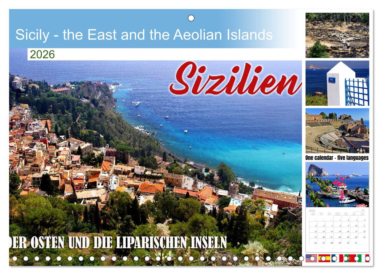Sicily - the East and the Aeolian Islands (Monthly Wall Calendar 2026 ...