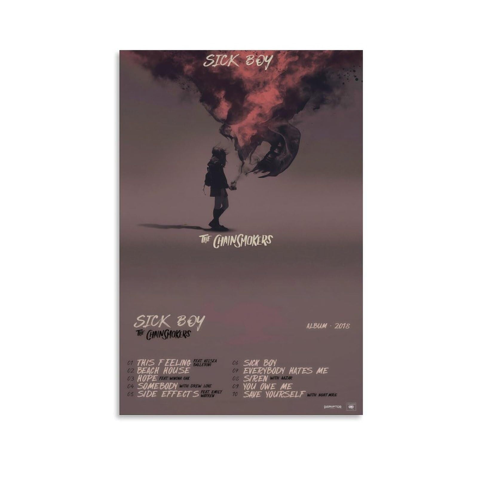 Sick Boy by The Chainsmokers Canvas Poster Bedroom Decor Office Decor ...