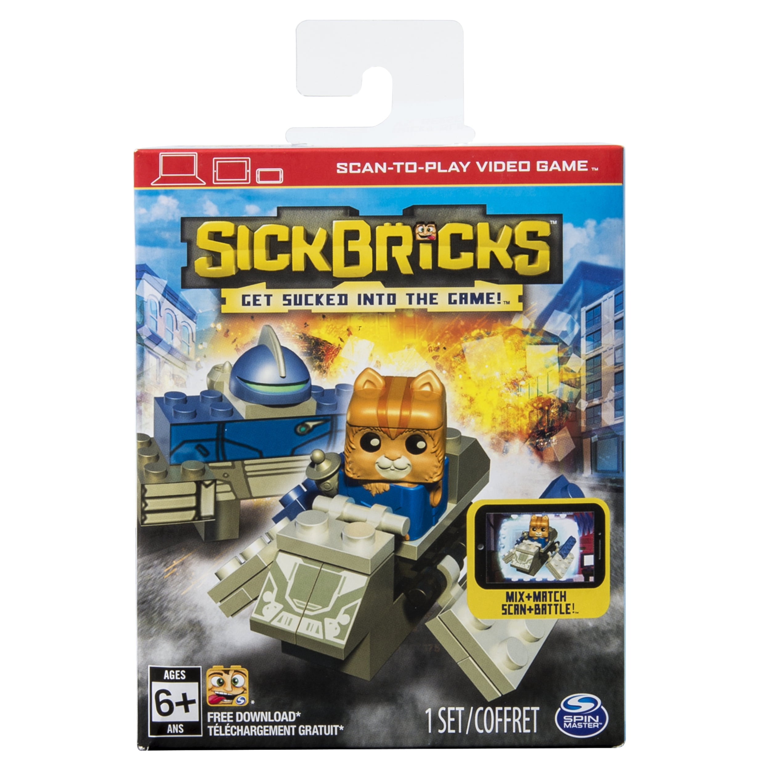 Sick Bricks Bucky Blastoff & Berserker Bot Action Figure - Walmart.com