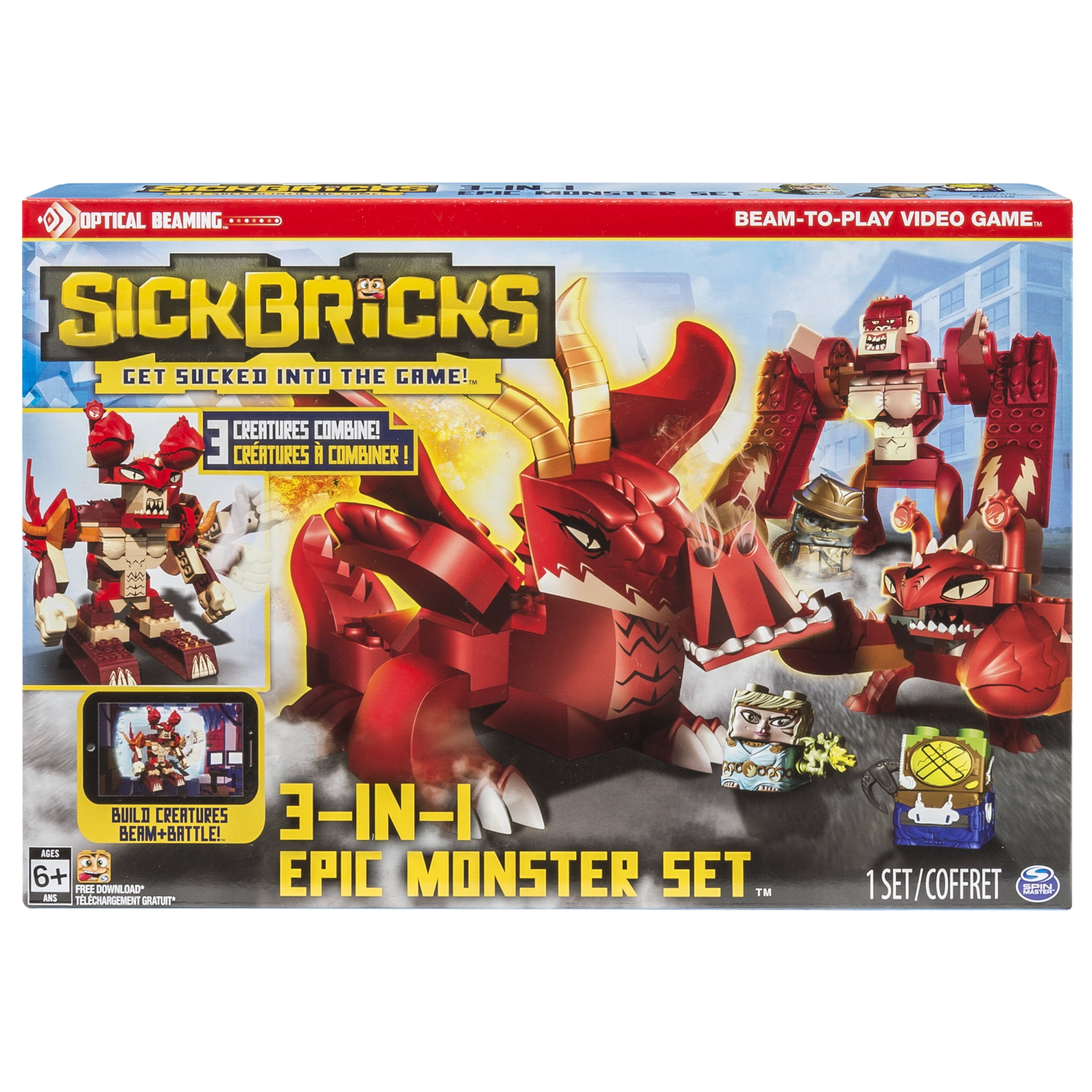 Sick Bricks, Epic Monster Attack Set - Walmart.com