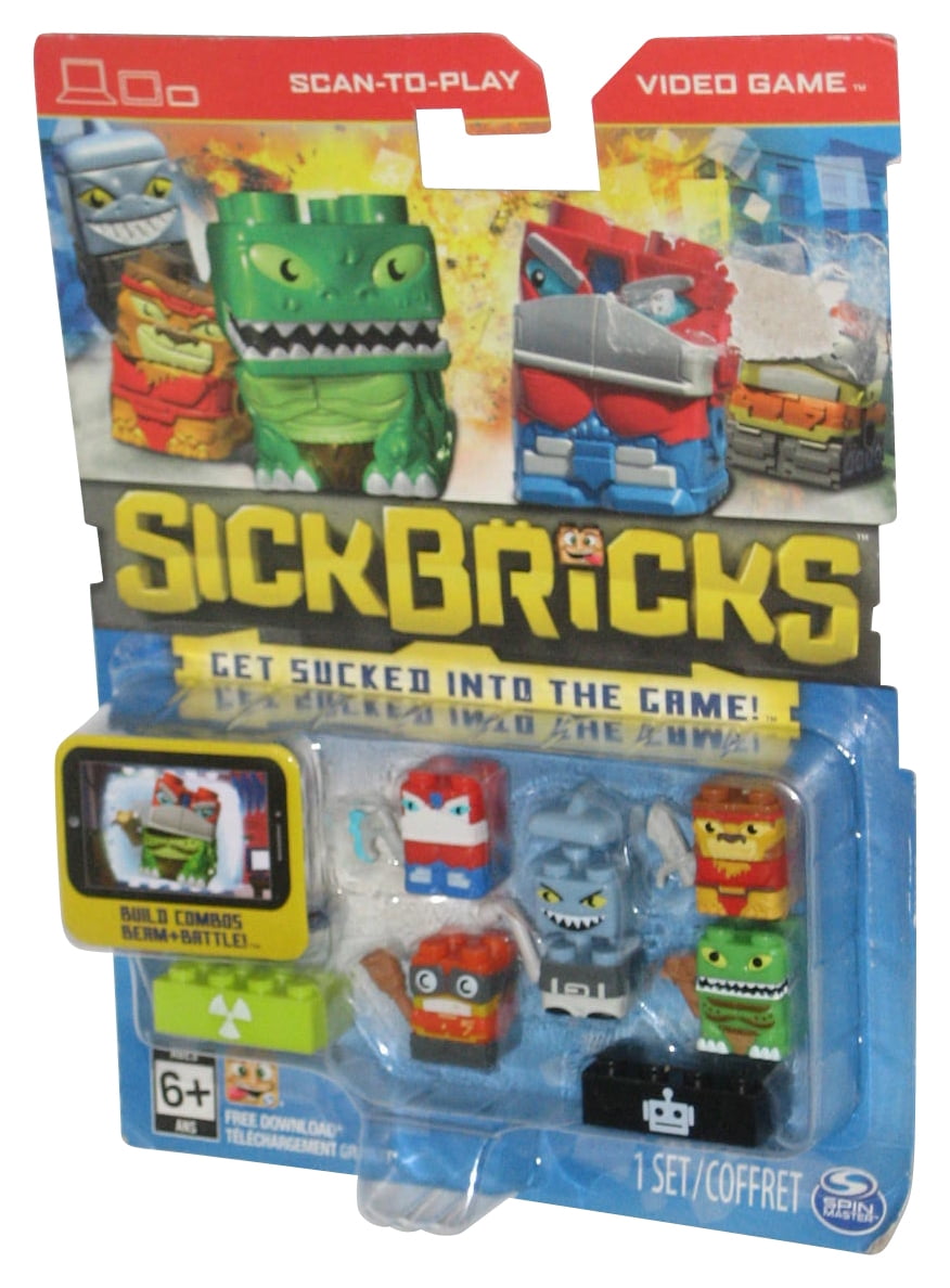 Sick Bricks Team 5 Character Pack Mutants vs Robots Mini Figure Set ...