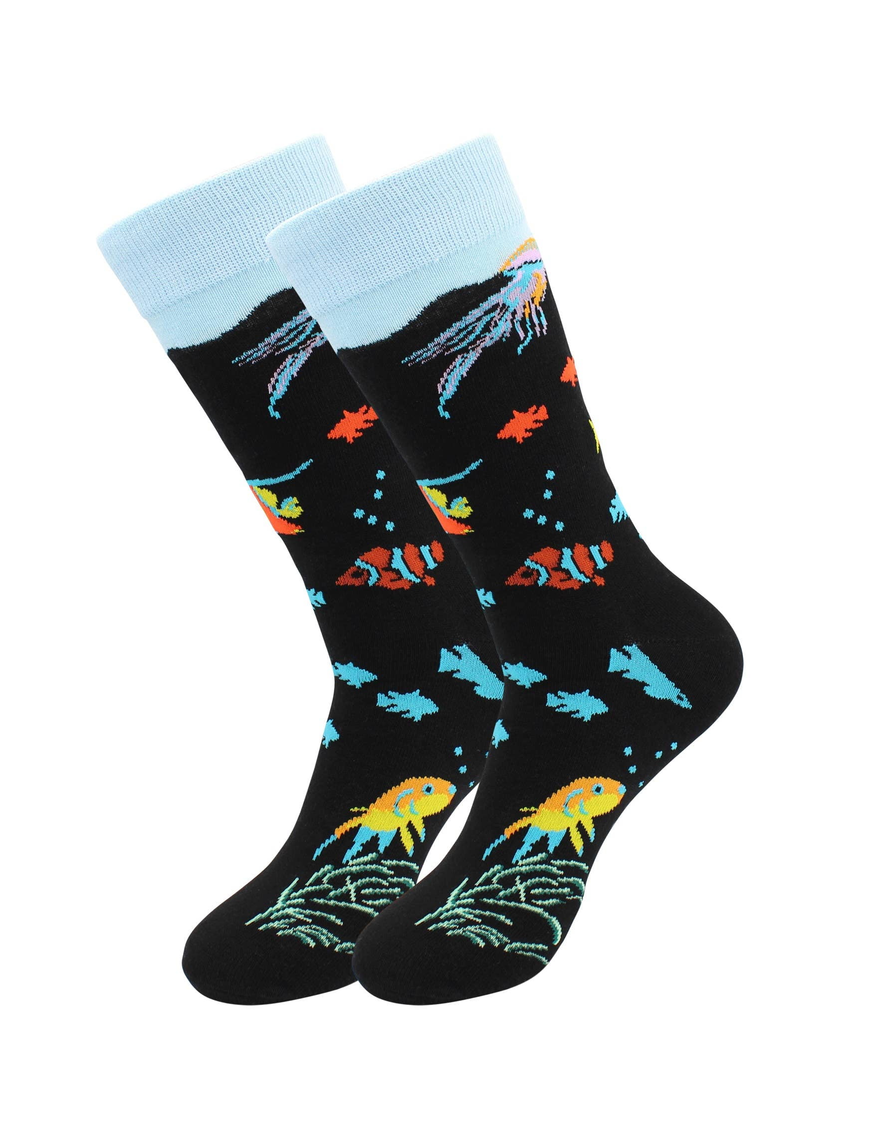 Sick Socks - Aquarium Fish - Animal Pets Designer Socks - Walmart.com