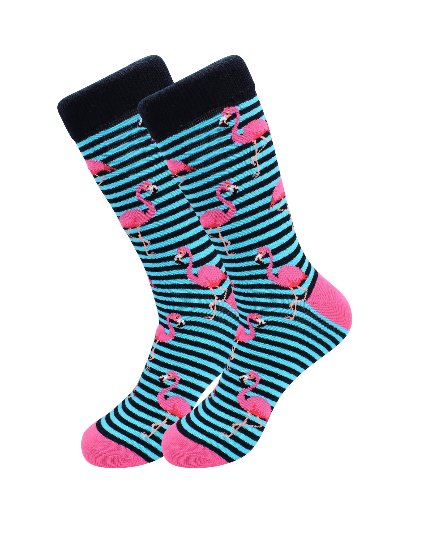 Sick Socks - Funky Flamingos - Trippy Dress Socks - Walmart.com