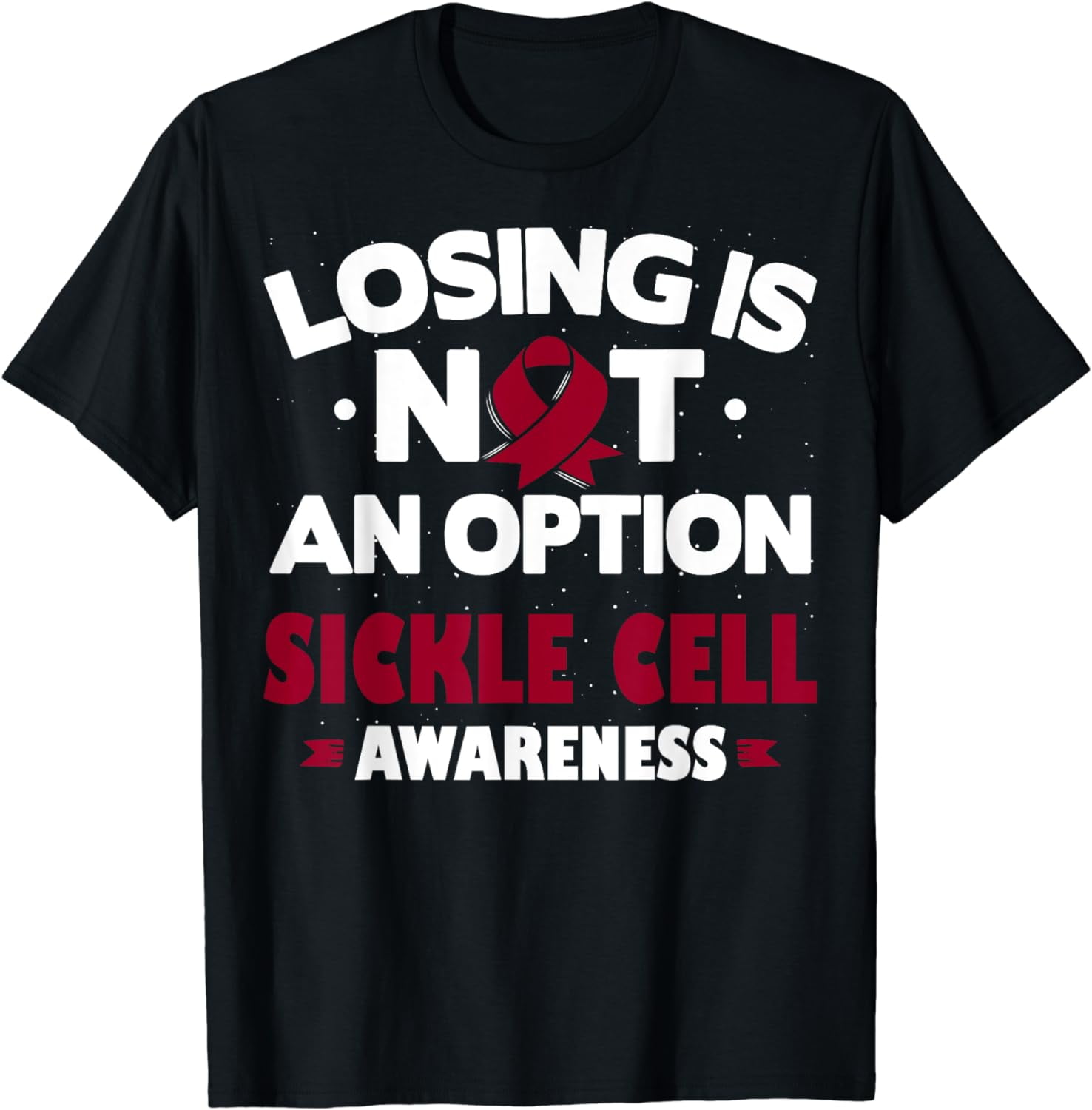 Sickle Cell Anemia Awareness T-Shirt - Burgundy Ribbon - Walmart.com