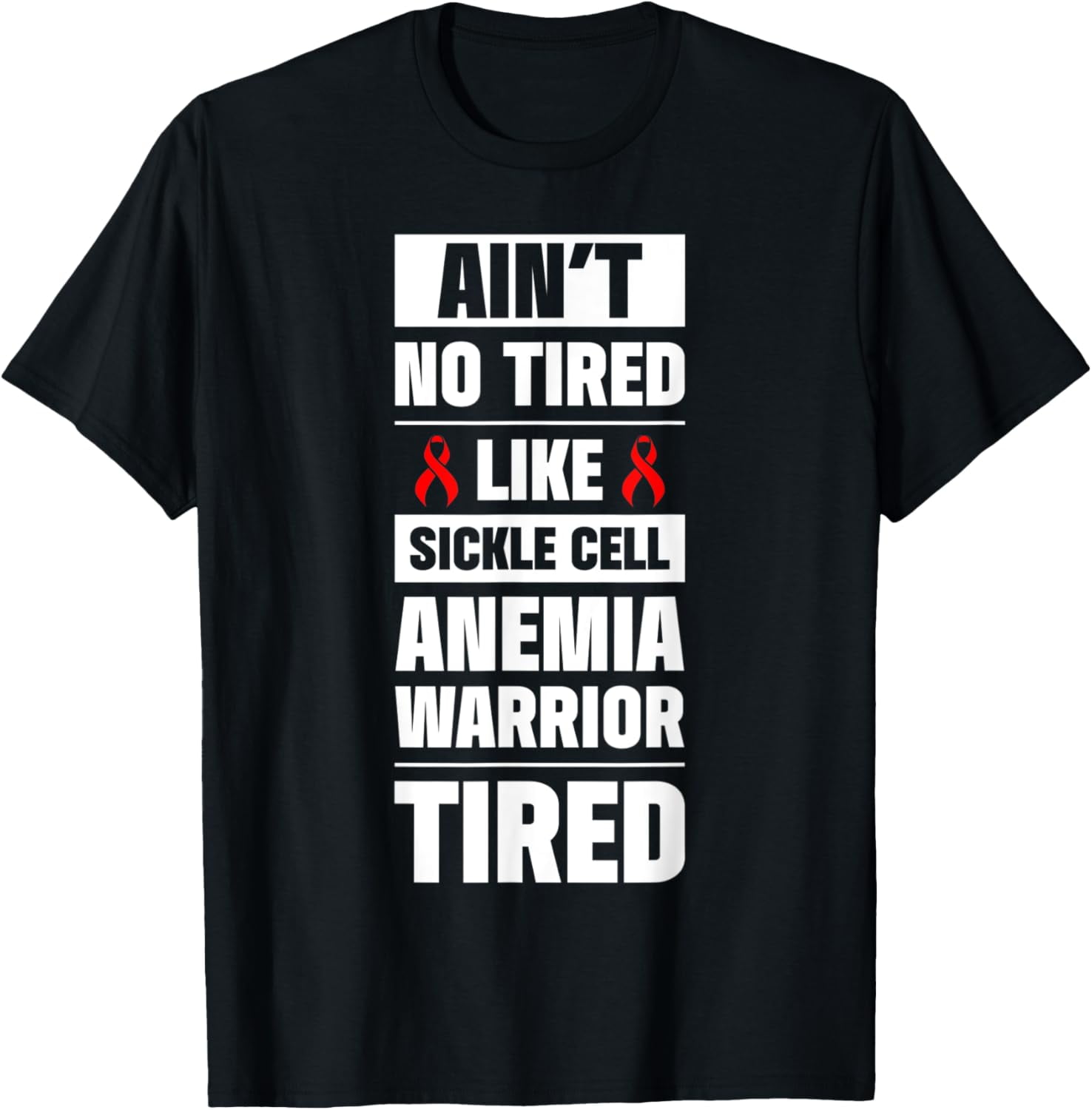 Sickle Cell Anemia Survivor Tired Anemic Warrior T-Shirt - Walmart.com