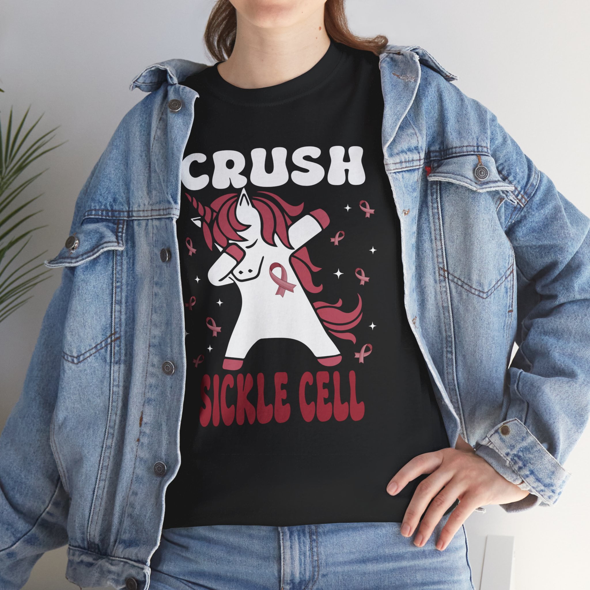 Sickle Cell Awareness Dabbing Unicorn Crush Gift For Warrior Survivor ...
