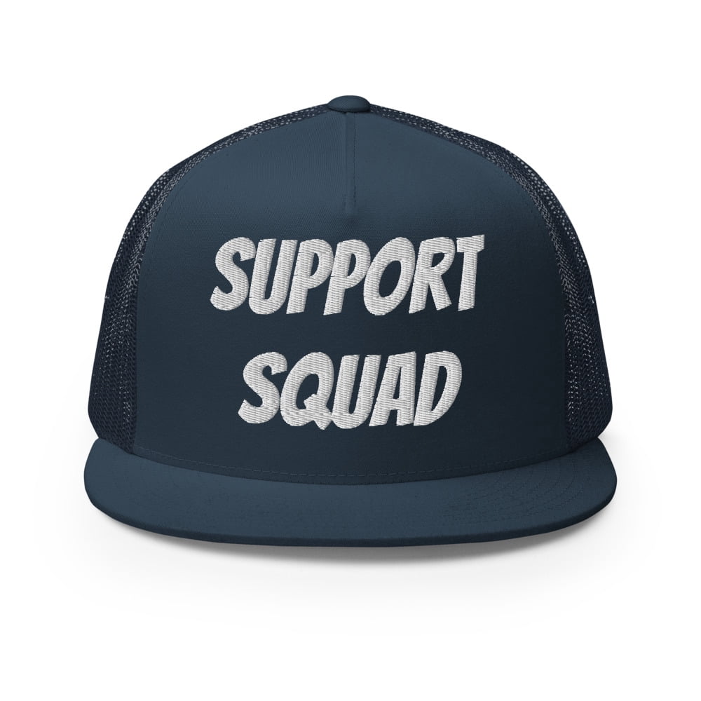Sickle Cell Awareness Embroidered Trucker Cap, Support Squad (Navy ...