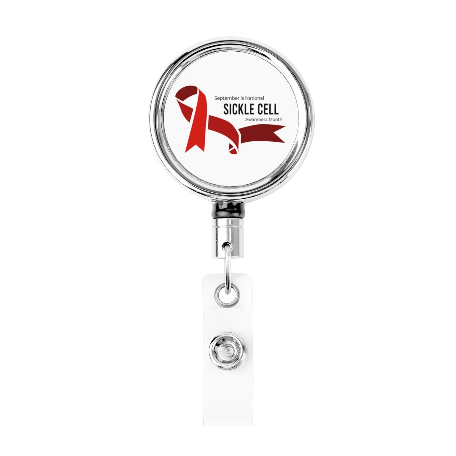 Sickle Cell Awareness Month Badge Reel Retractable Badge Holder ID Card ...