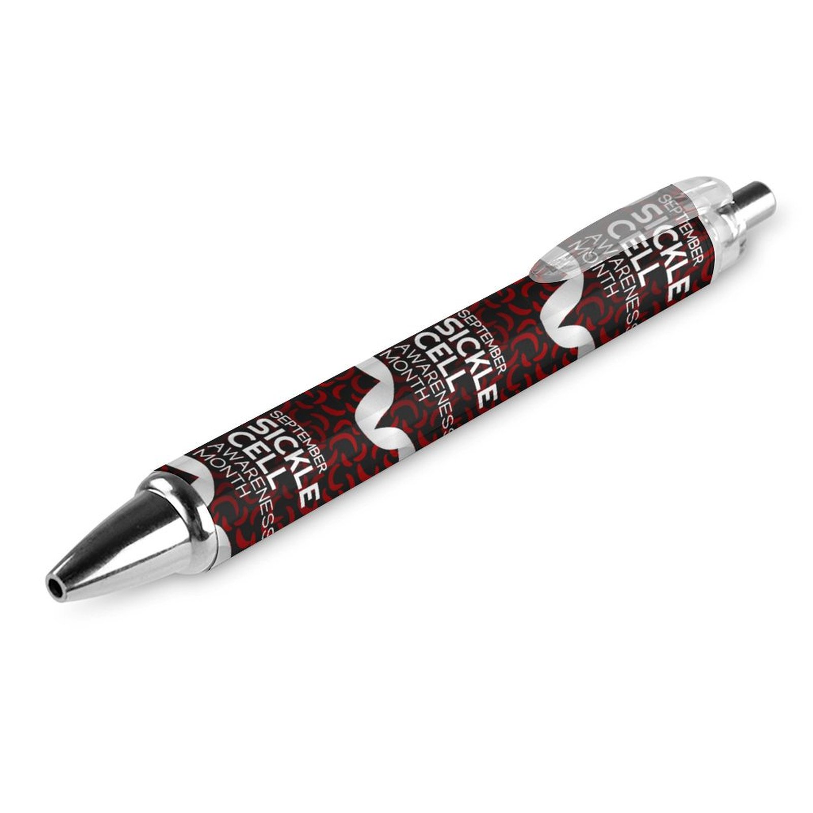 Sickle Cell Awareness Month Ballpoint Pen Retractable Pens Black ...