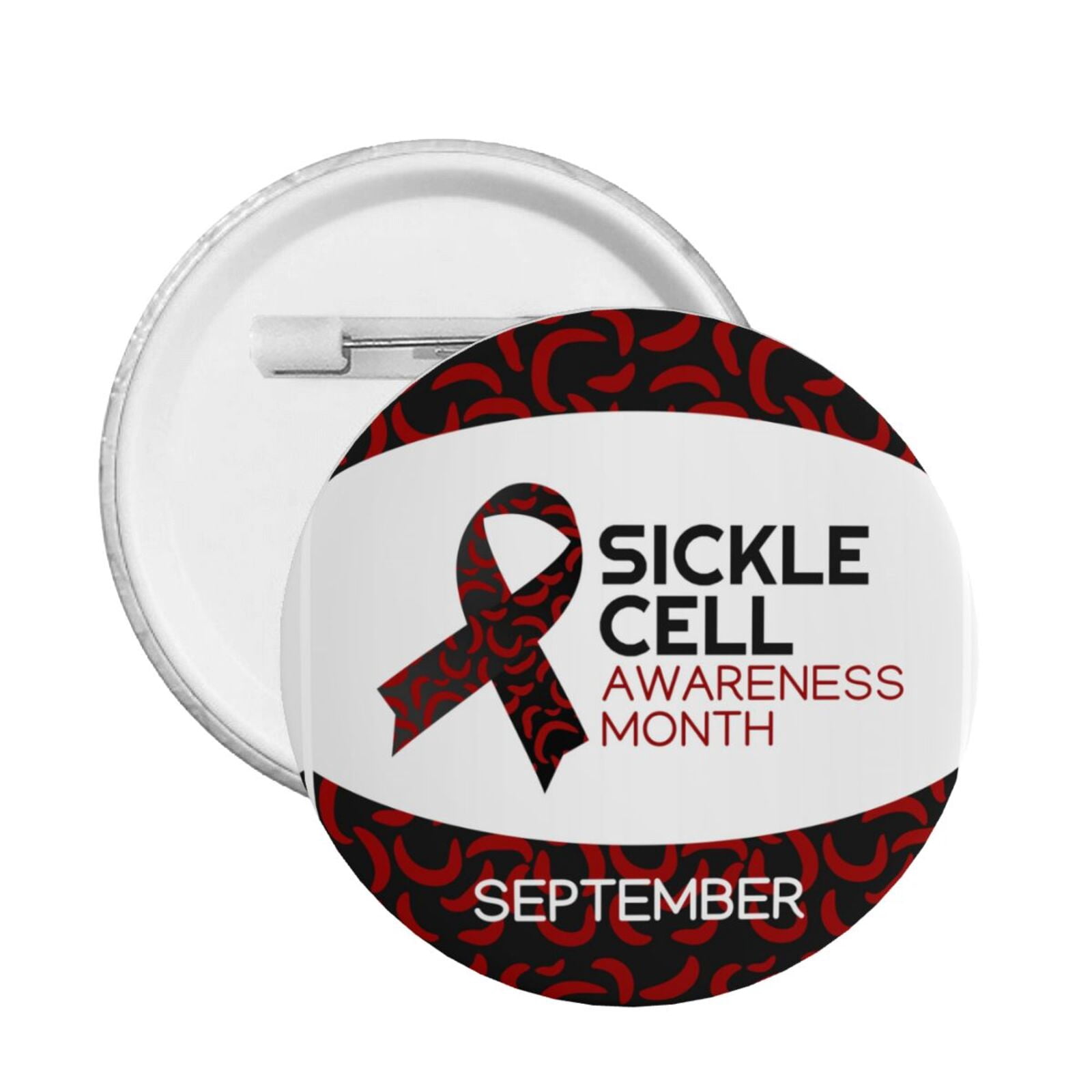 Sickle Cell Awareness Month Circular Button Fashion Badge Decoration Backpack Clothing Suitable ...