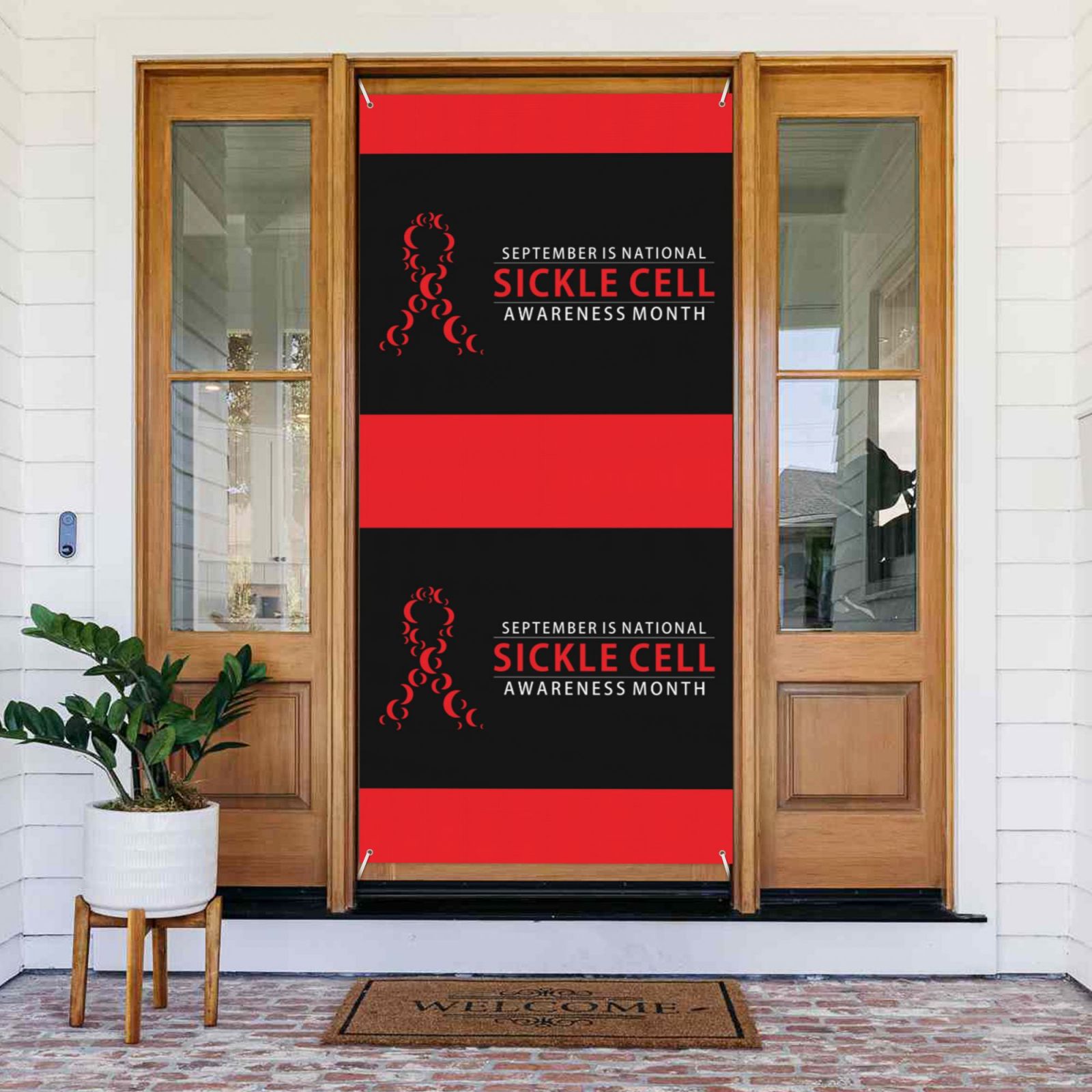 Sickle Cell Awareness Month Door Cover Decoration Backdrop Banner Flag ...