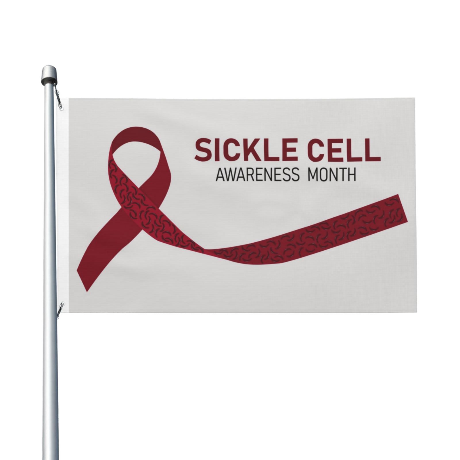 Sickle Cell Awareness Month Flag 3x5 Ft Double-Sided Flag Outdoor Sign ...