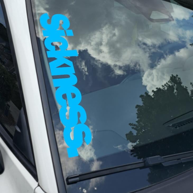 Sickness. Vinyl Decal Sticker Bumper Window UV & Water Resistance ...