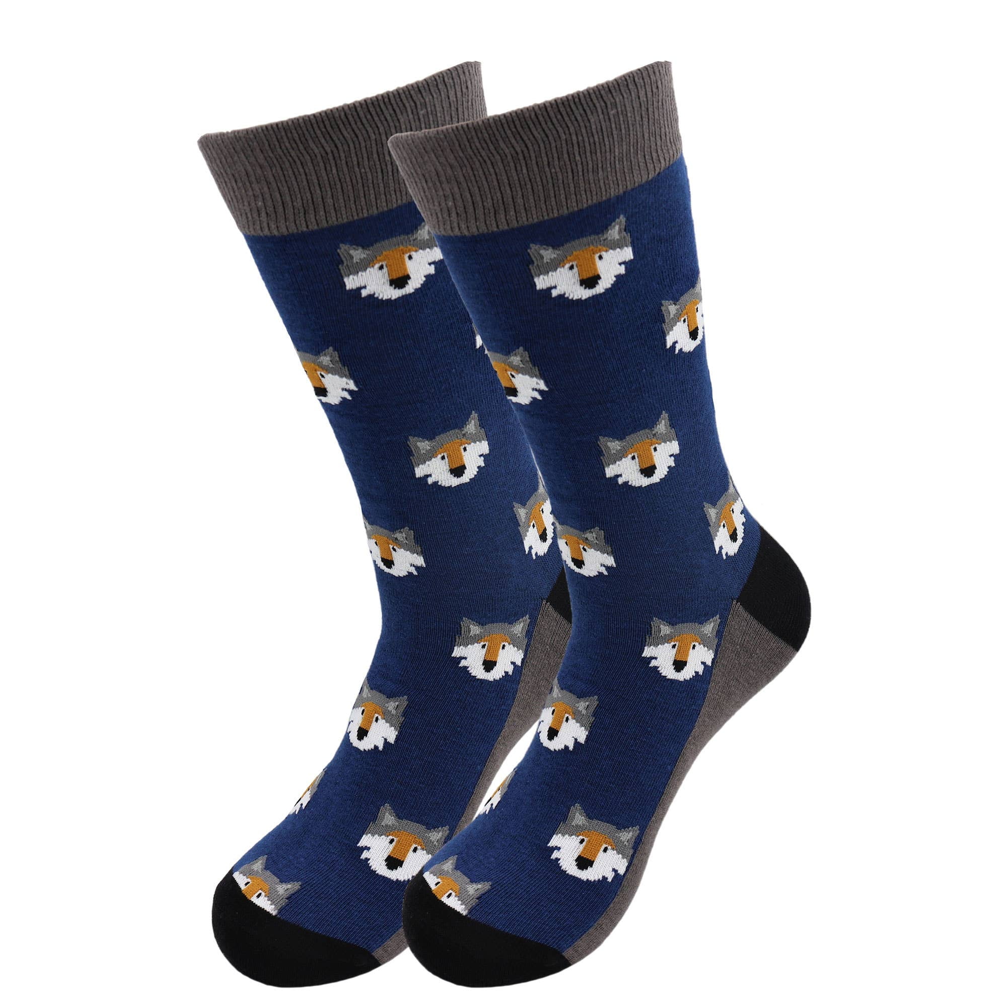 Sicks Socks - Wolf Head - Exotic Animals For men and women - Walmart.com